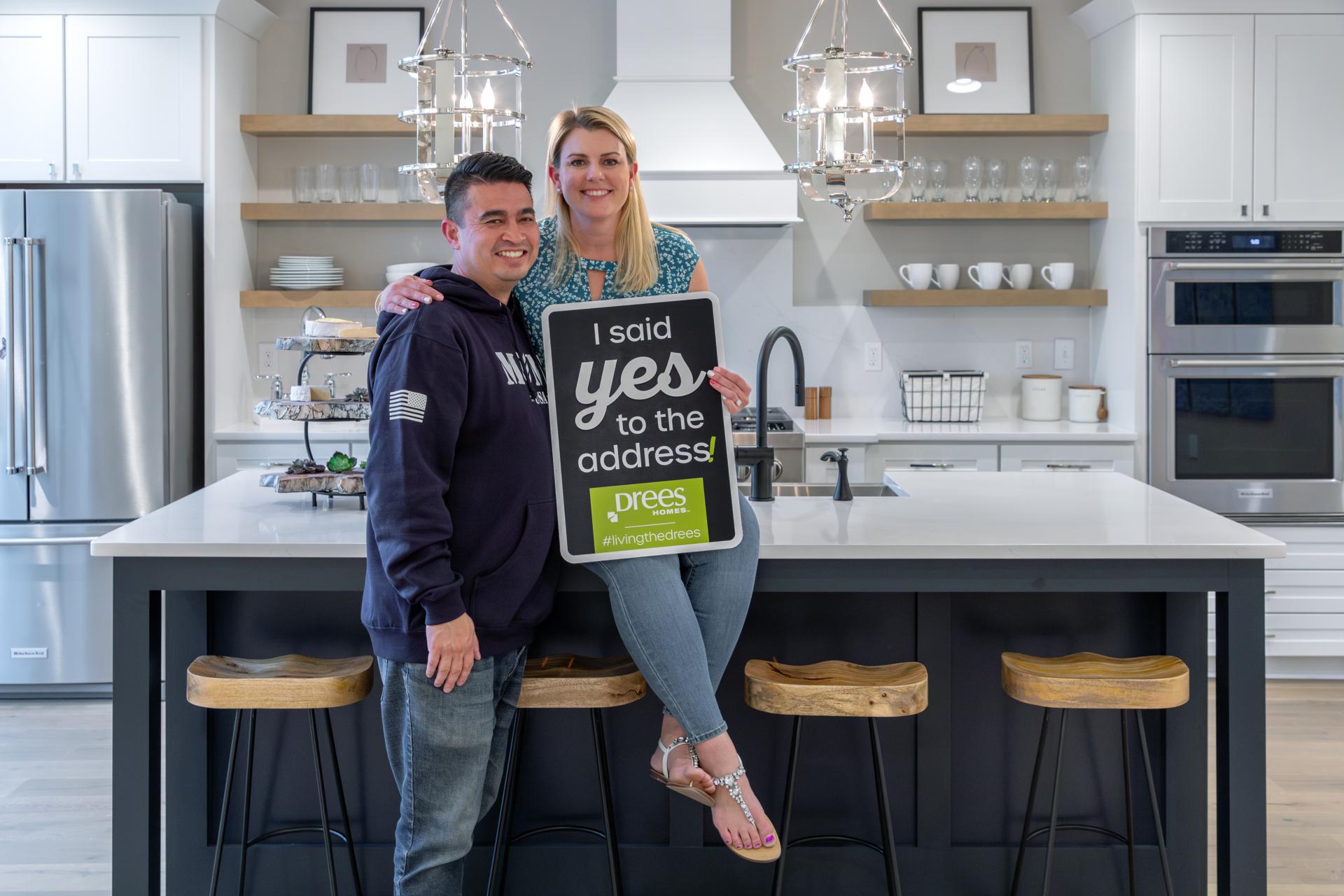She said yes! Drees homebuyers get engaged at the Design Center